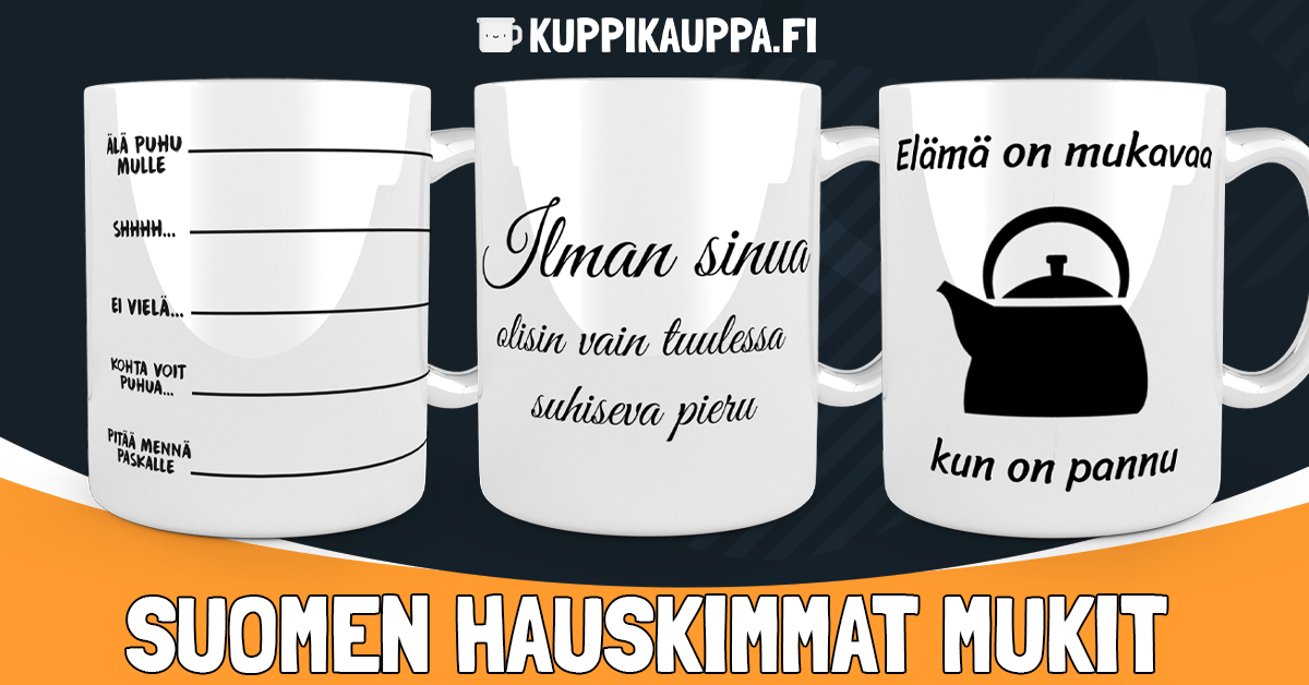 Hauskat mukit netistä - Paras valikoima! | HauskatMukit.com